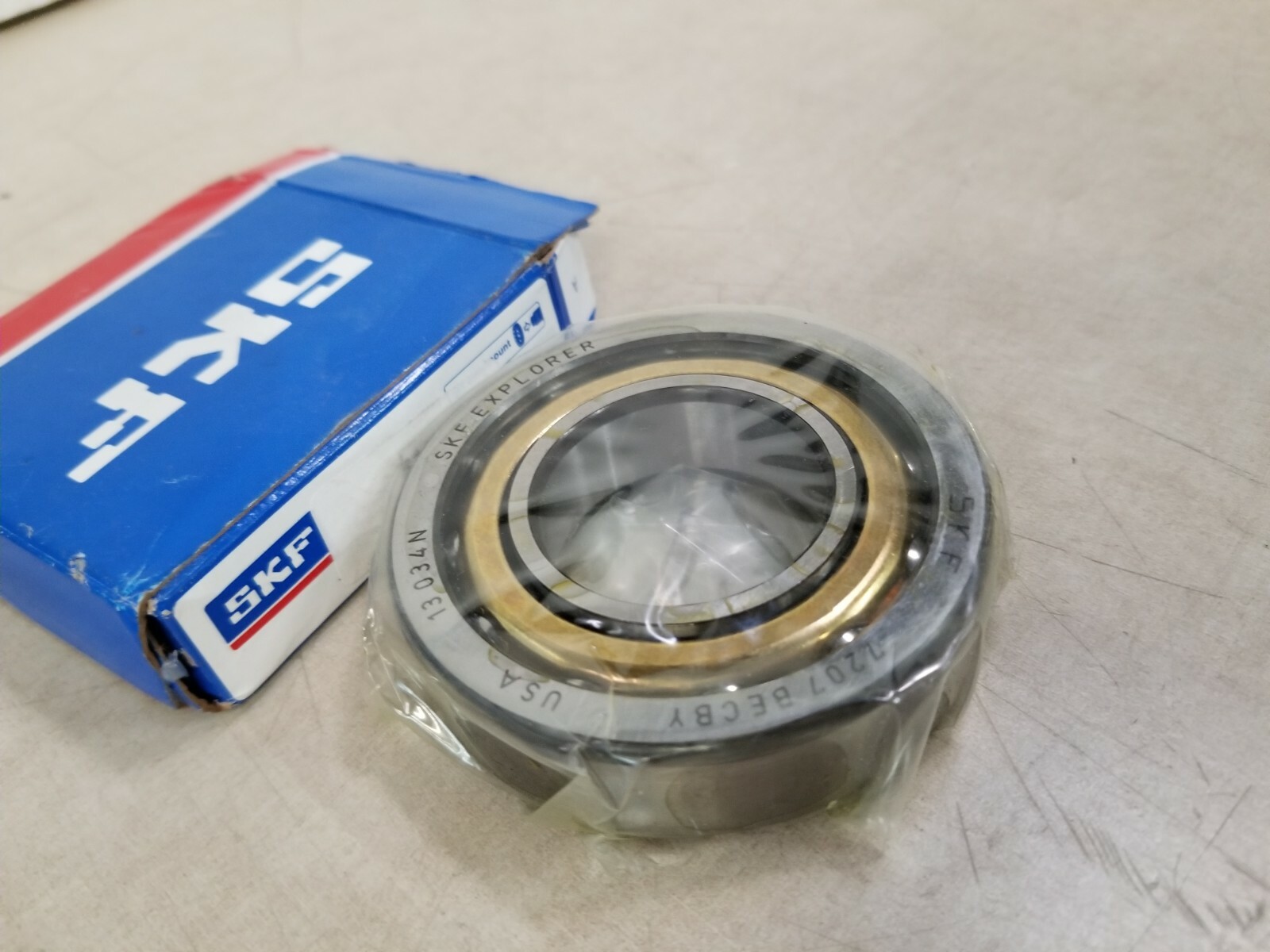 SKF 7207 BECBY Angular Contact Ball Bearing 35 mm ID x 72 mm OD x 17 mm ...