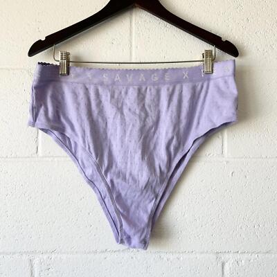 Savage x Fenty Purple Lavender Cotton Full Coverage Panty Intimates ...