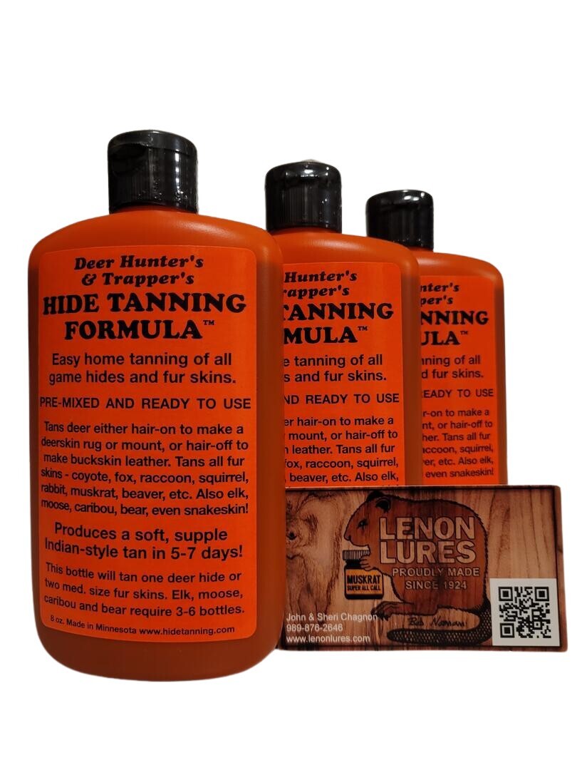 Deer Hunter's & Trapper's HIDE TANNING FORMULA 8 oz Bottle Sold By ...