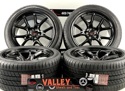 20" DODGE & DEMON SRT HELLCAT STYLE WHEELS TIRES REDEYE BLACK RIMS ...