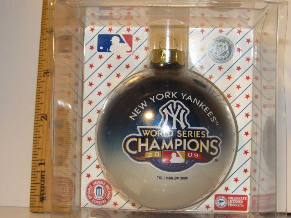 NEW YORK YANKEES Baseball 2009 World Series CHAMPIONS Christmas TREE ...