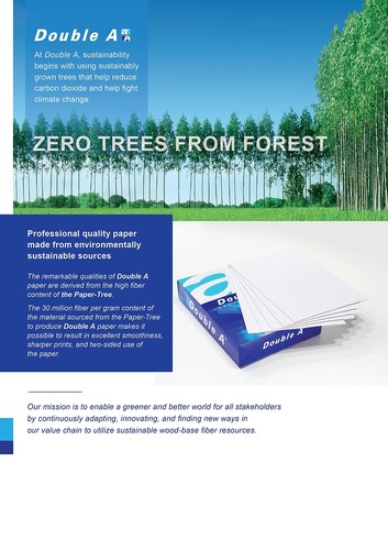 Double A Printing Paper A4 - 500 Sheets - 80GSM- Dimensions 8.3" x 11.7 ...