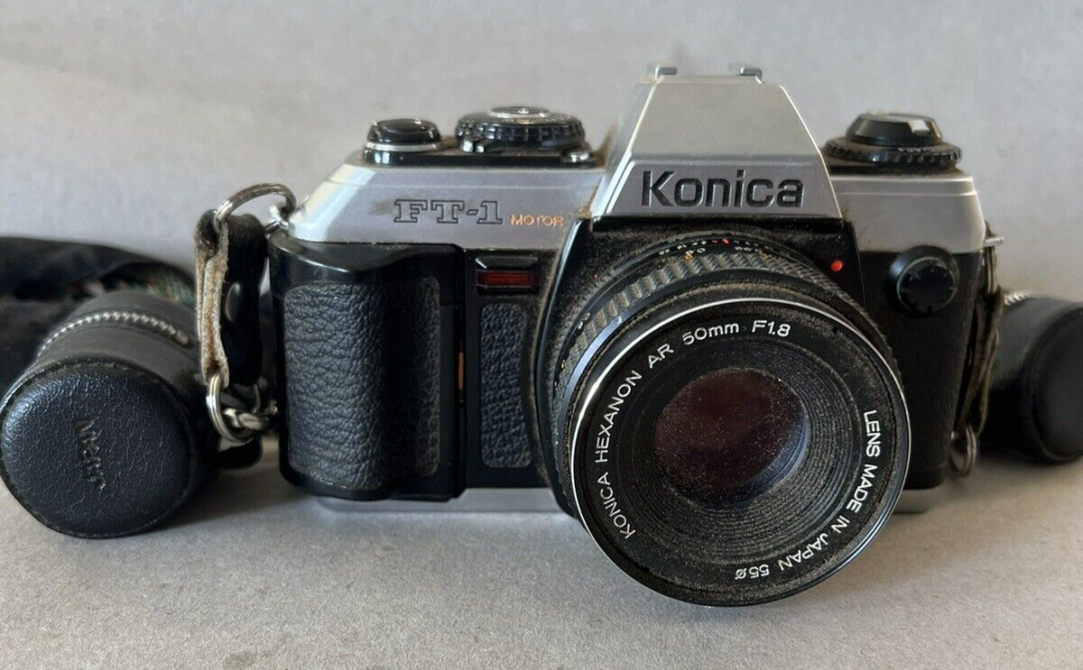 FT-1 MOTOR KONICA 35 MM. CAMERA WITH STRAP AND 50MM LENS | eBay