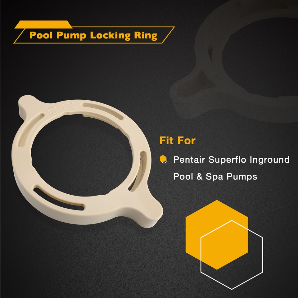 350090 Pool Pump Lid Locking Ring For Pentair Superflo Inground Pool ...