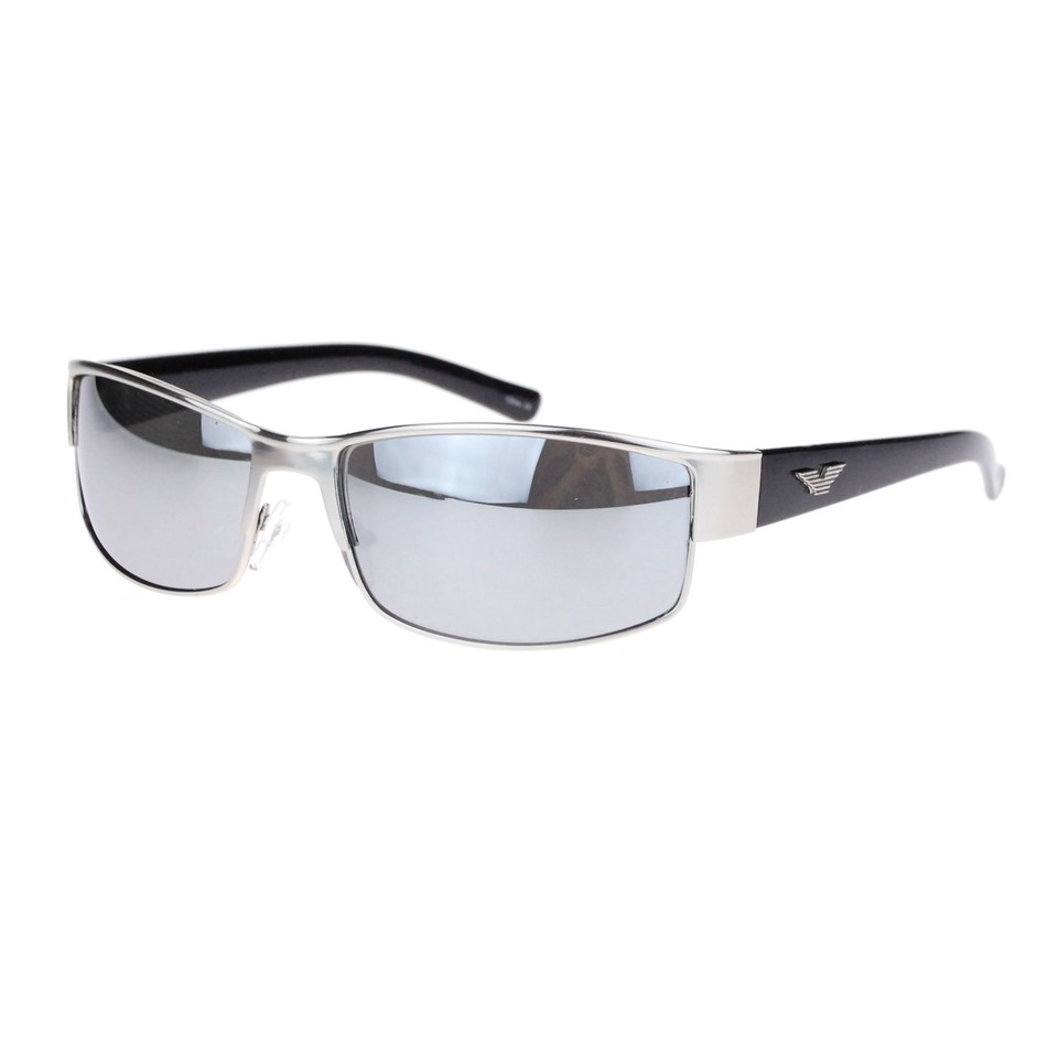 Mens Metal Designer Fashion Narrow Rectangular Luxury Secret Agent ...