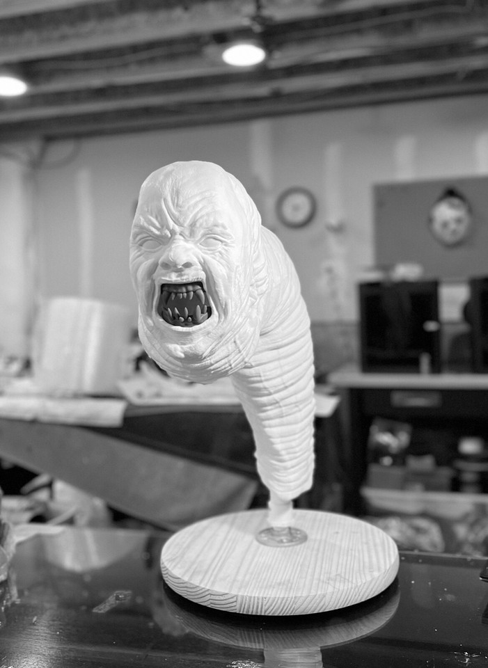 *1:1 NORRIS WORM HEAD THING JOHN CARPENTERS THE THING RESIN PROP ROB ...