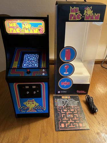 Numskull Quarter Arcades - Ms Pac-Man Mini Arcade - 1/4 Scale Original ...