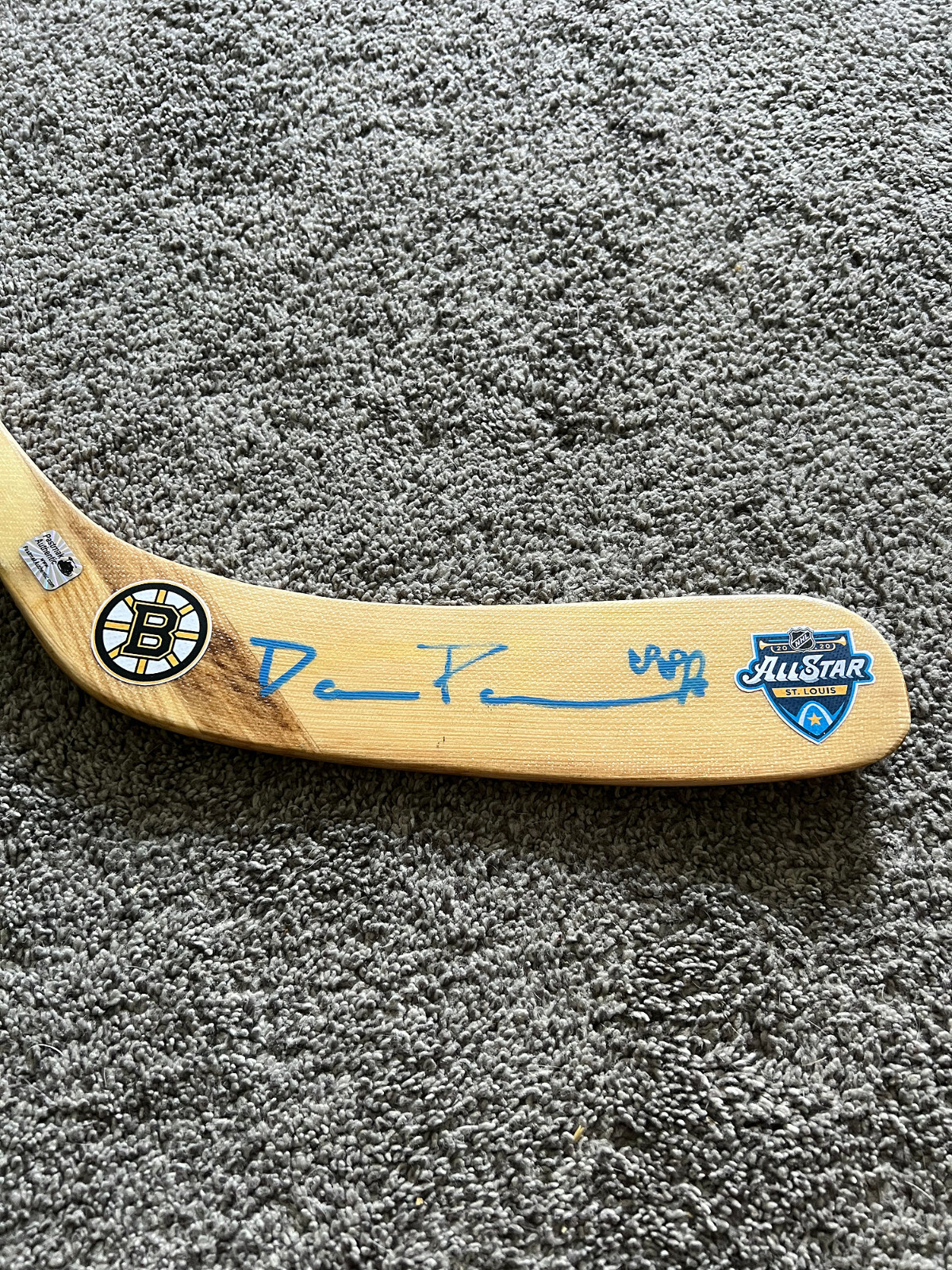 DAVID PASTRNAK "PASTA" Boston Bruins SIGNED Autographed Hockey Stick ...