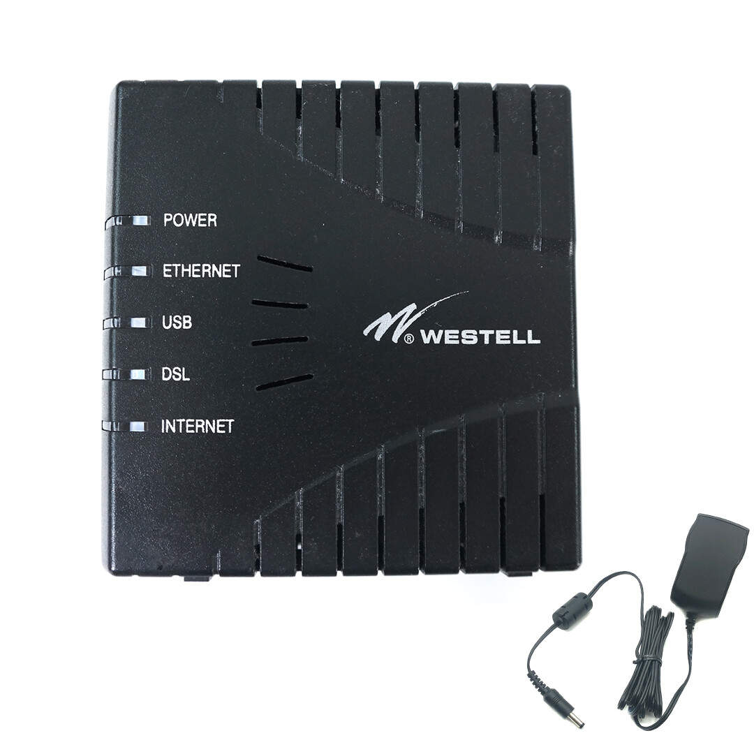 Westell E90-610030-06 Rev.D DSL2+ Router Modem w/ Adapter | eBay