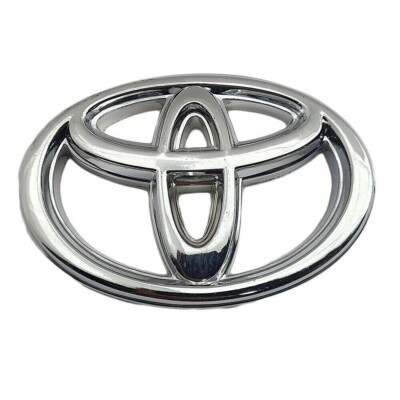 Toyota Front Grille Emblem Logo Badge Chrome 11cm NEW | eBay