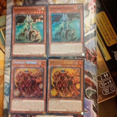 Cartes Yu Gi Oh! 2 drapeau nemeses dont 1 secret + 2 Corridor nemeses ...
