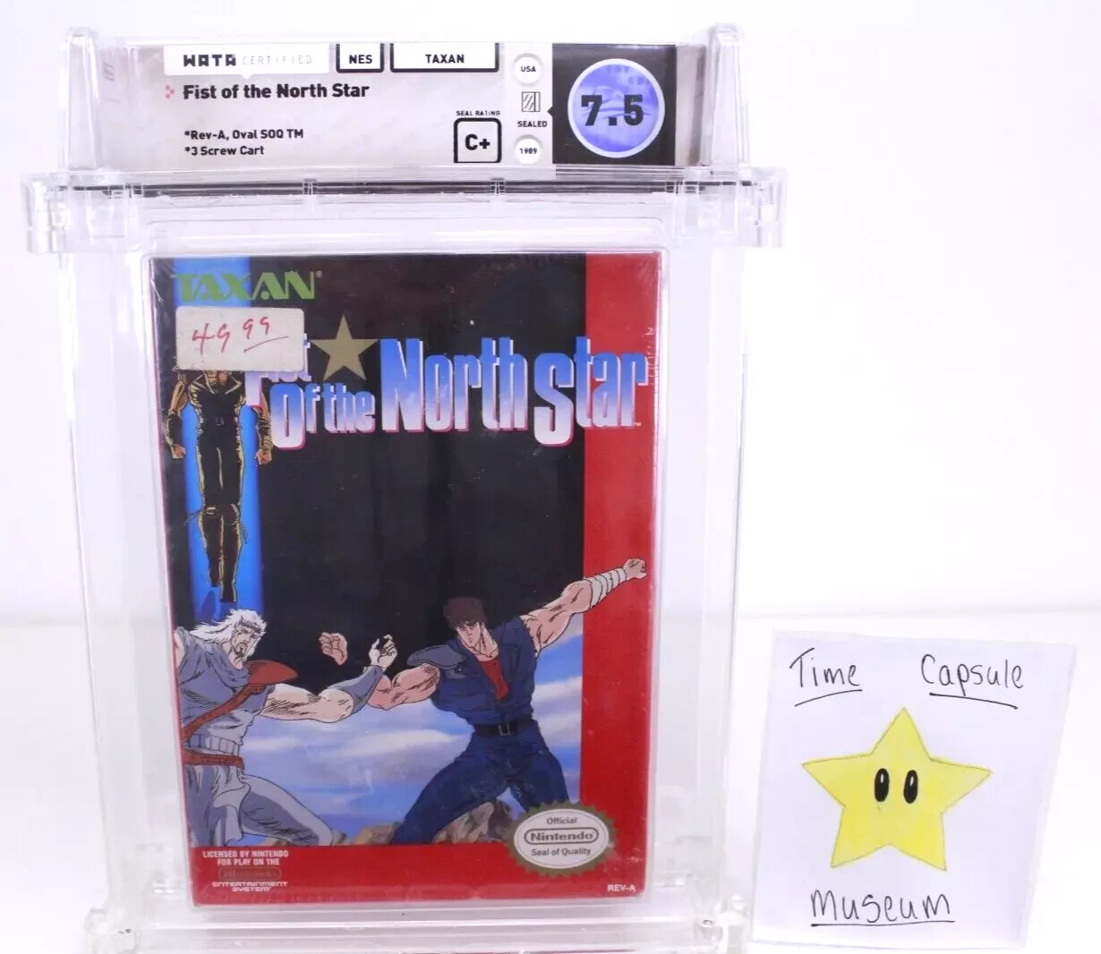 Fist of the North Star New 1987 Nintendo NES Factory Sealed WATA Grade ...