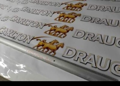 X40 Carlton Draught Stickers 1200mmX 120mm Available | eBay Australia