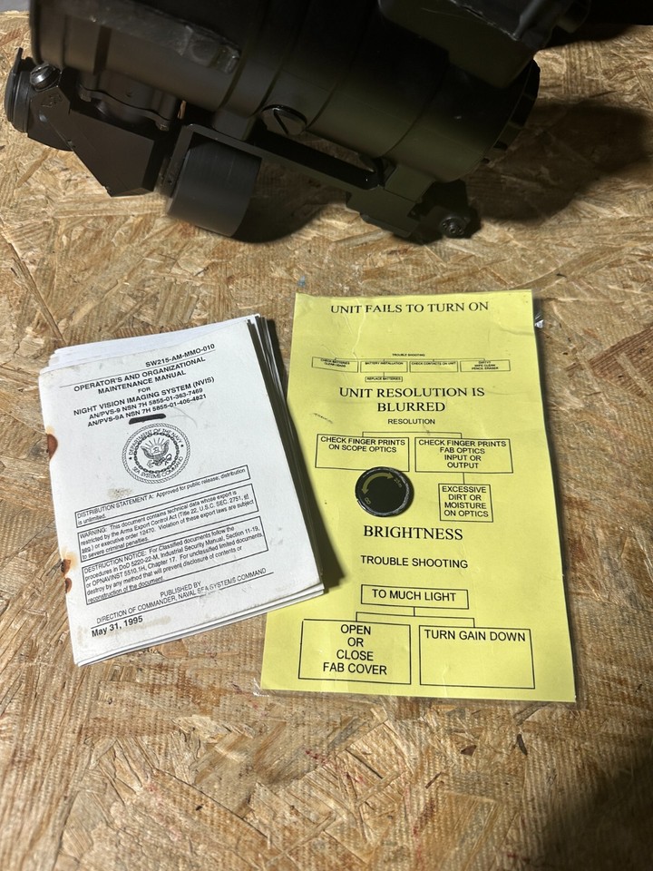 SIMRAD KN203 FAB night vision scope *working* W/HARD CASE | eBay