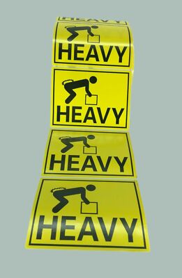 Heavy Sticker size 100mm x 75mm Stickers for Shipping - 500 pcs per ...