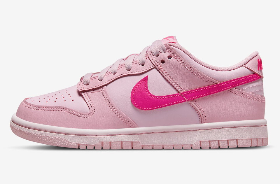 Nike Dunk Low GS Triple Pink barbie New GS girls boys NEW Authentic 3 ...