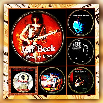 JEFF BECK ALBUM COVERS LARGE PINS COLLECTION LOT OF FIVE | eBay