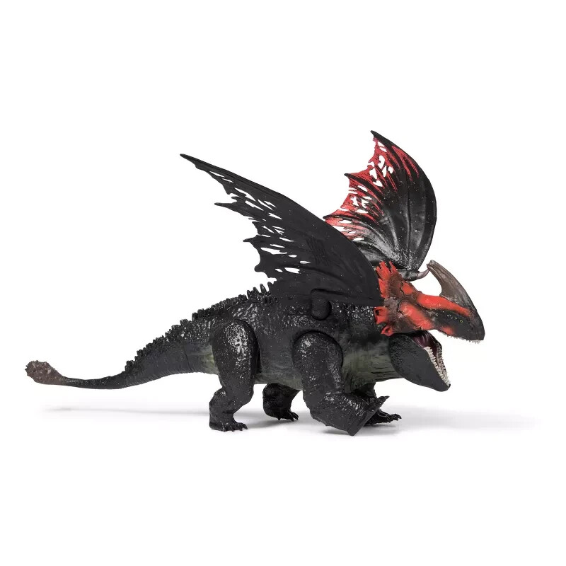 VOLCANO ISLAND TITAN RED DEATH How to Train Your Dragon Live 23" Figure ...