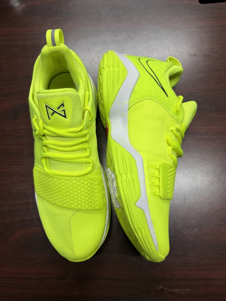 Nike PG 1 Volt Tennis Ball 2017 Volt Green Mens Size 9.5 Shoes 878627 ...