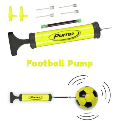 1 x Ball Football Pump Sports Hand Inflating Bike Balloons Toy Needle ...