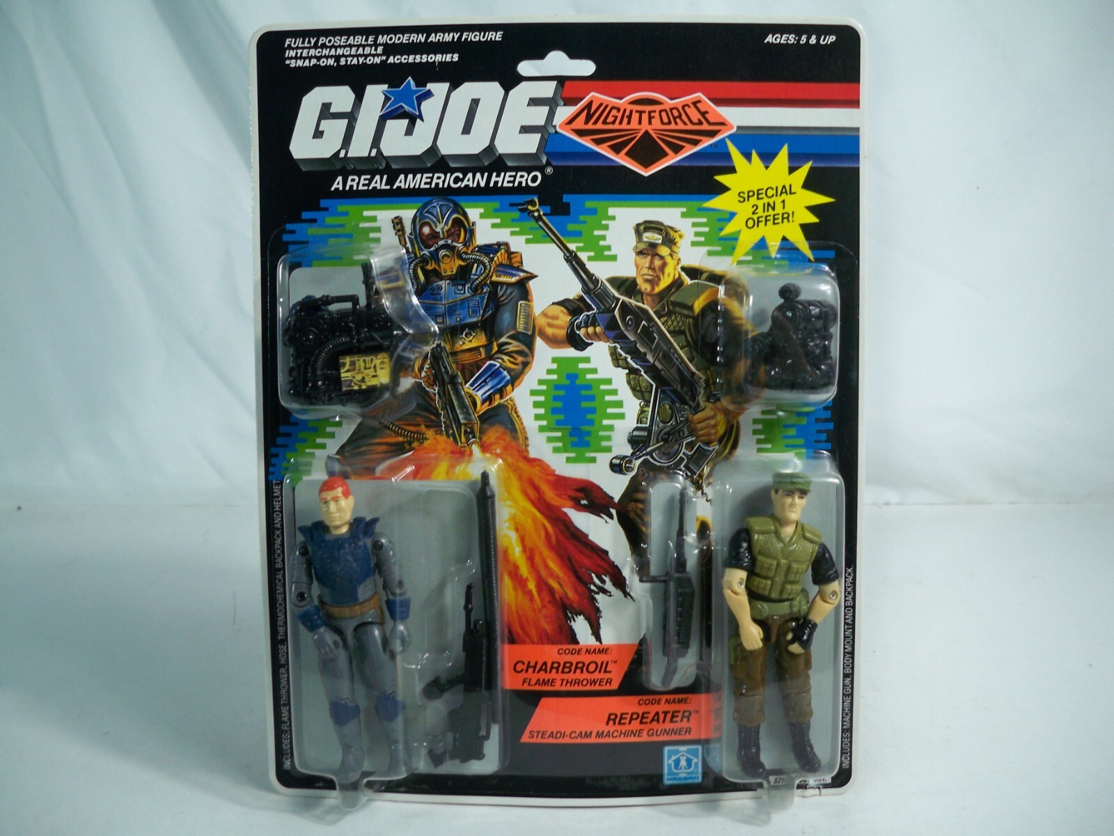 K24i57019 NIGHT FORCE REPEATER CHARBROIL MOC MINT SEALED CARD GI JOE ...