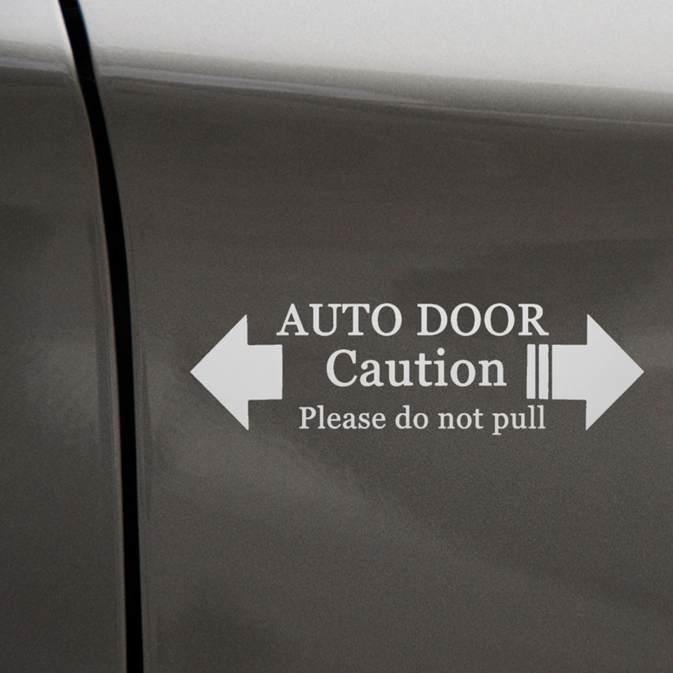Stylish Car Decal Caution Please Do Not Pull High Quality PET Material ...