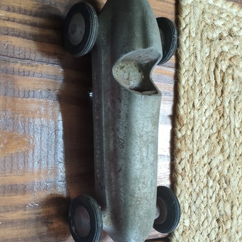 Indianapolis Motor Speedway Silver Metal Vintage Racing Car | eBay