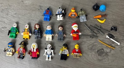 12+ Lego Minifigures Lot, Judge, Pirate, Clown, Santa, Spider-Man Parts ...