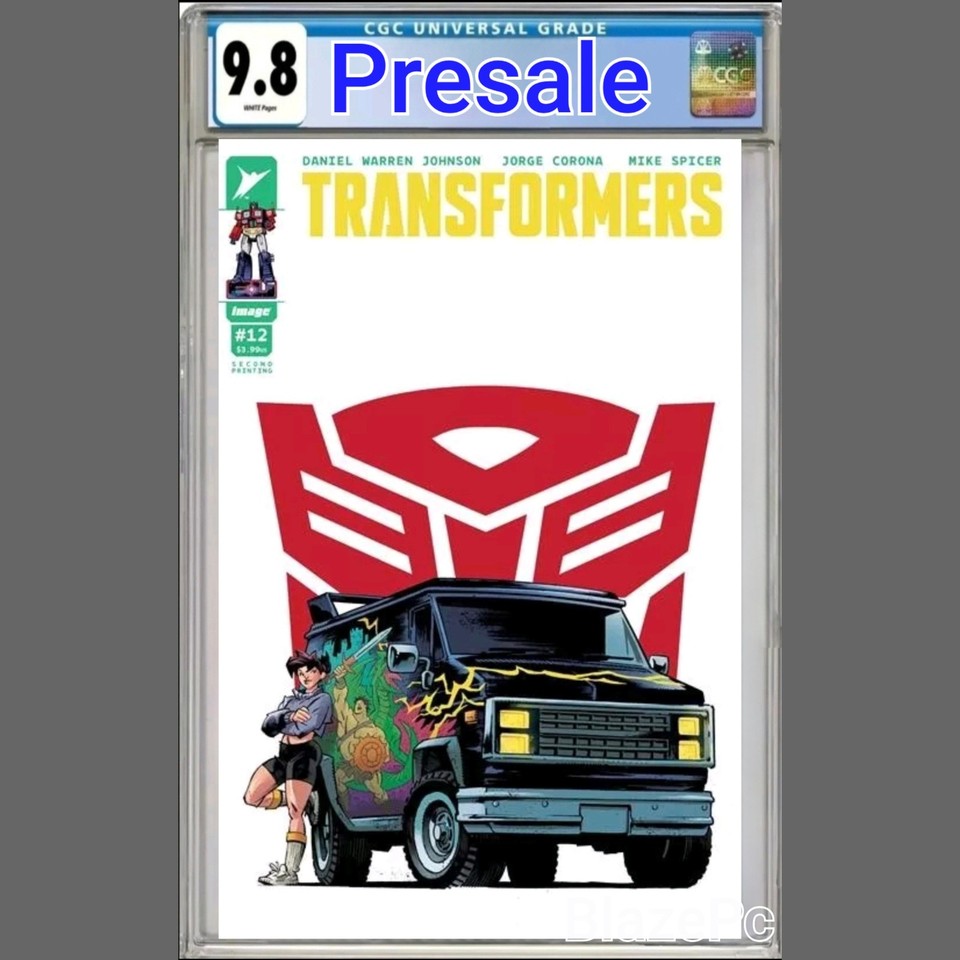 Transformers #12 CGC 9.8 2nd Print Cover B Howard Autobot Variant 2025 ...