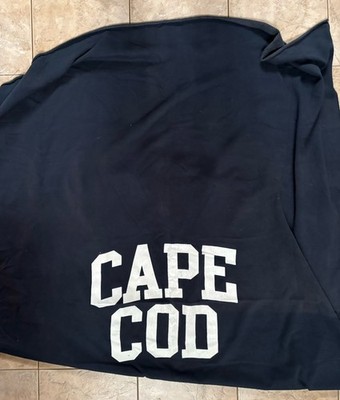Soft As A Grape Cape Cod Navy Blue Cotton Sweatshirt Fabric Throw ...