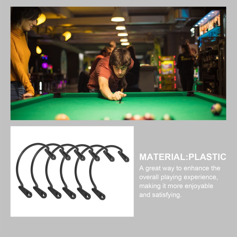 6 Pcs Billiard Net Pocket Snooker Hanging Holder Pool Table Drop Bag ...