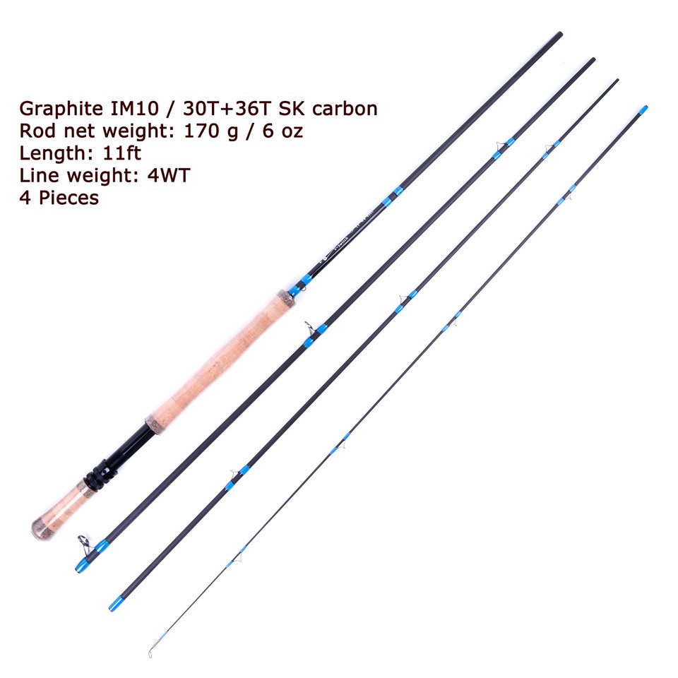 Maxcatch Fly Fishing Switch Rod 11FT 4WT 4Sec Switch Fly Rod Two Handed ...
