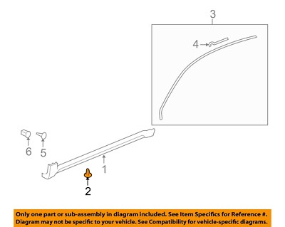GM OEM 02-22 Aveo Exterior Trim-Rocker Molding Retainer 94530623 | eBay