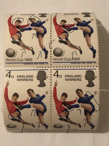 GB 1966 WORLD CUP FOOTBALL ENGLAND WINNERS 4d STAMPS UNMOUNTED MINT ...
