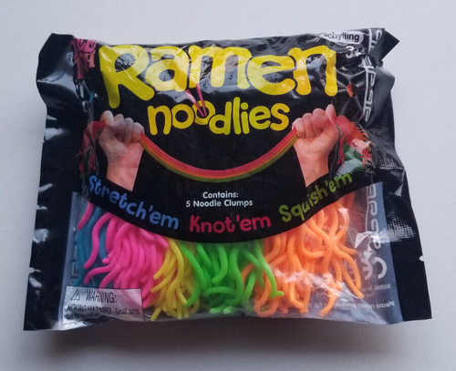 NeeDoh Ramen Noodlies Stretch Stress Noodle String Squishy Elastic Play ...