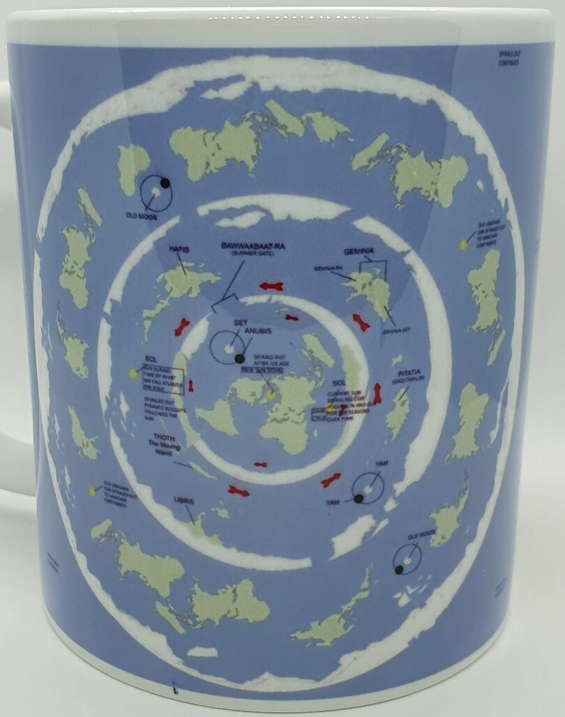 Arctic Continent Gerardus Mercator 1595 & Land Beyond Ice Wall Map Mug ...