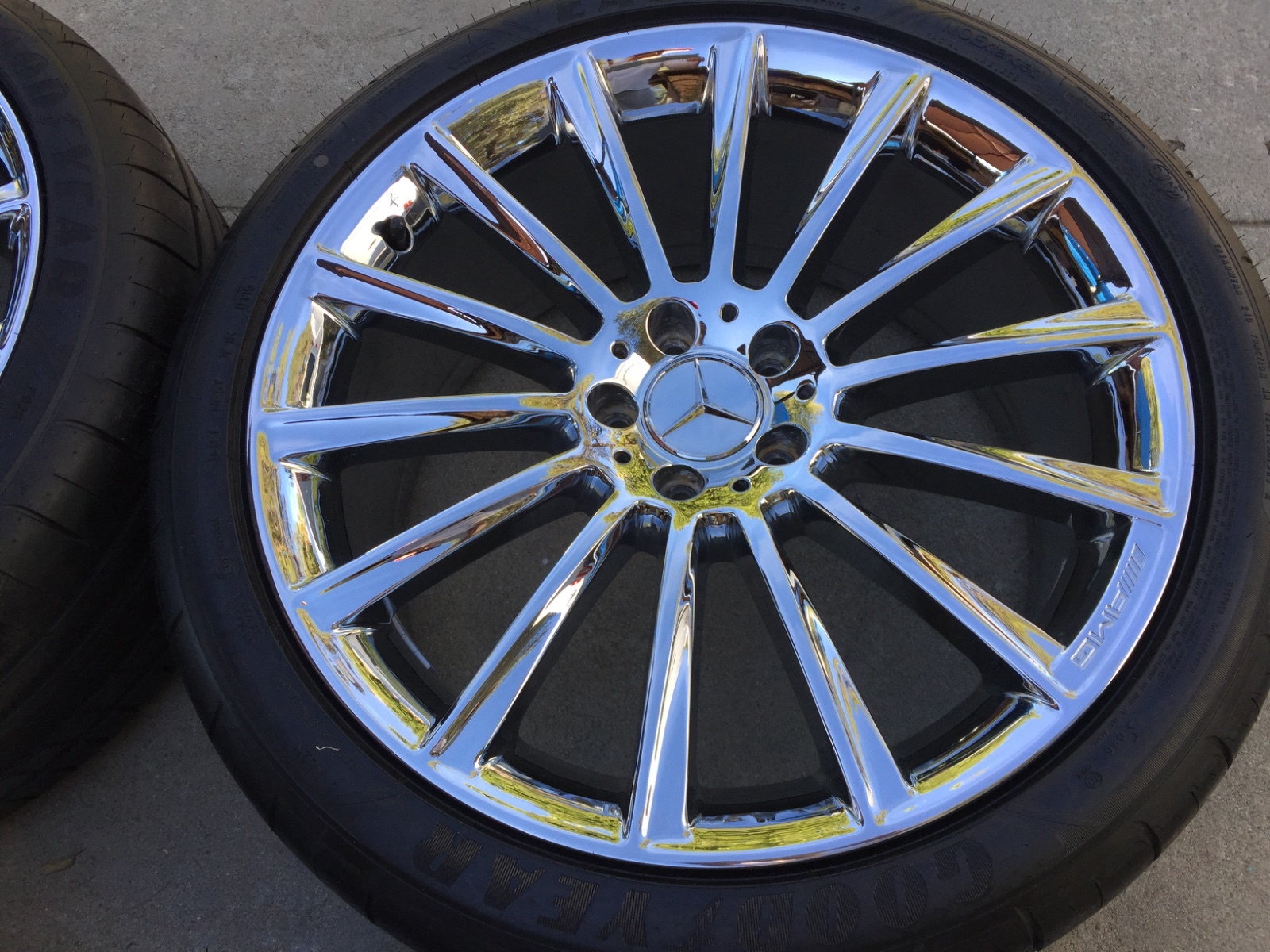 20" NEW CHROMED S63 S65 CL63 S500 S550 OEM MERCEDES AMG FORGED WHEELS ...