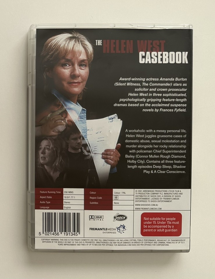 The Helen West Casebook (2 Disc DVD) Region Free Amanda Burton Connor ...