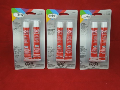 6 TUBES TESTORS CEMENT GLUE PLASTIC MODELS MODELING AIRPLANE TANK CAR ...