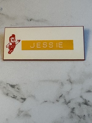 VINTAGE 1970's”BOBS BIG BOY”EMPLOYEE/FAST FOOD WORKER NAME TAG ID BADGE ...