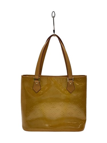 LV LOUIS VUITTON Houston Monogram Vernis CRM Lime Yellow Enamel CRM | eBay