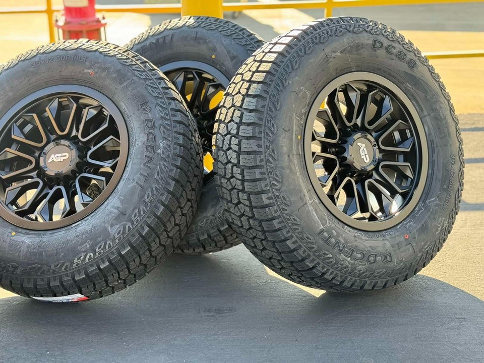 18" Wheels 18x9 8x180 Rims Tires Dodge RAM 2500 3500 Chevy Silverado ...