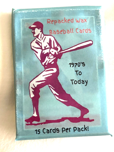 Repacked Wax Baseball Cards Sealed Wax Pack 1970s to Today 15 Cards | eBay