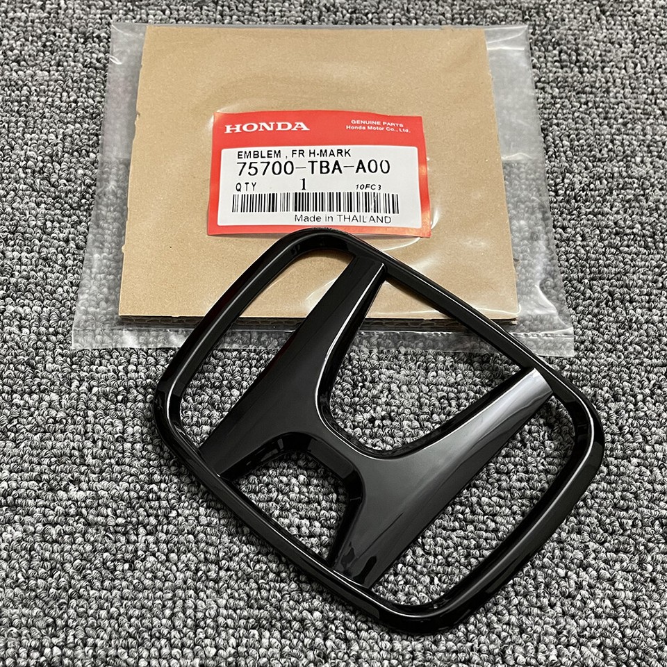 Front Grille H Emblem Black For Honda Civic 16-2021 Badge Si Coupe ...