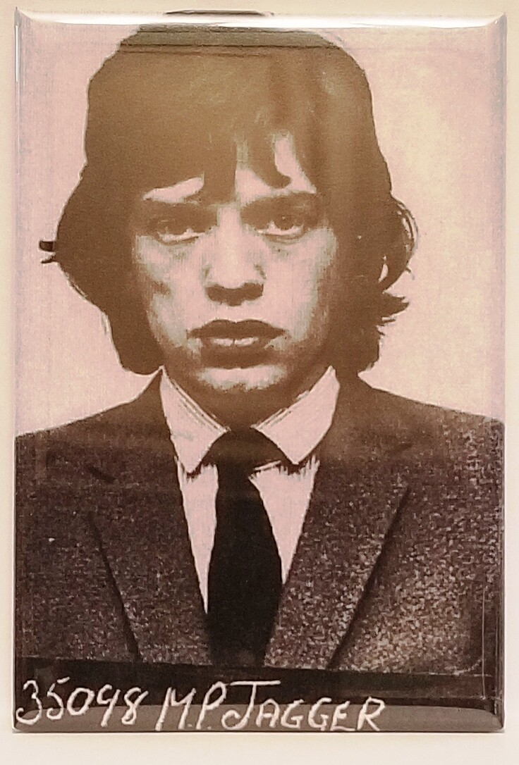 Mick Jagger Mugshot Magnet 2" x 3" Refrigerator Locker | eBay