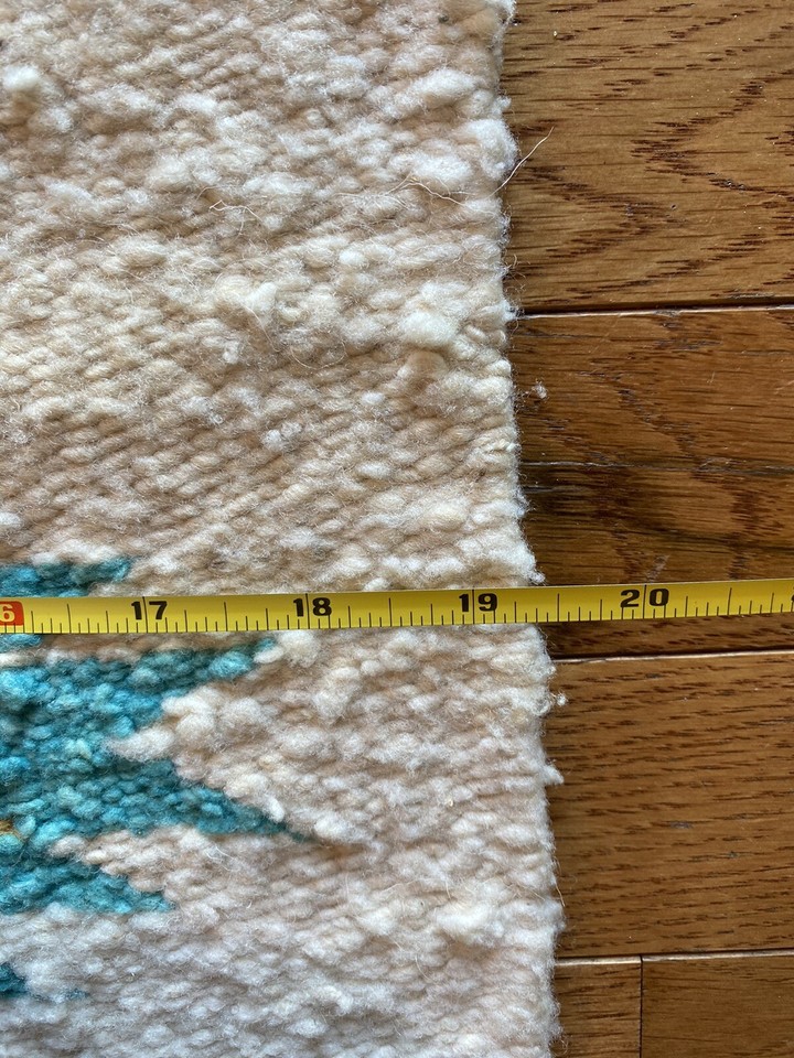 Vintage Gallup Navajo Native American Hand Carded Spun Throw 34x19 ...