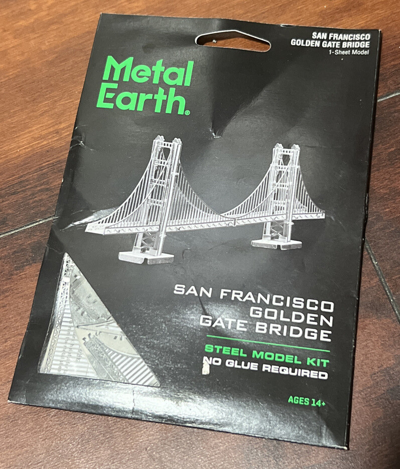 Fascinations Metal Earth Golden Gate Bridge 3D Model Kit MMS001 | eBay