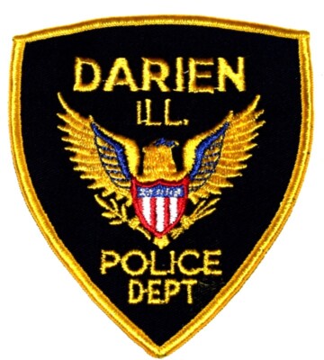 DARIEN ILLINOIS Sheriff Police Patch VINTAGE OLD MESH MOUNTING BACK | eBay