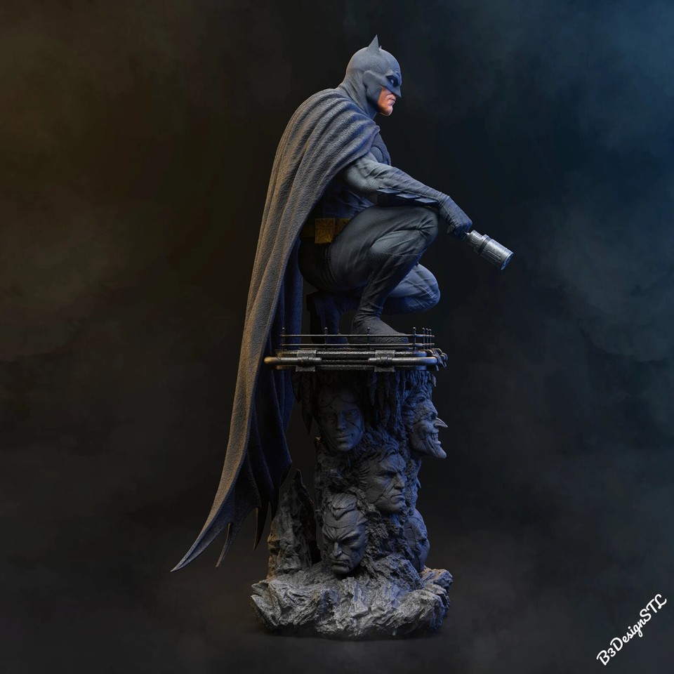 Batman on Column Sculpture Statue Model Kit DC Unpainted/Unassembled | eBay