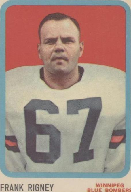 1963 Topps CFL Frank Rigney #84 | eBay